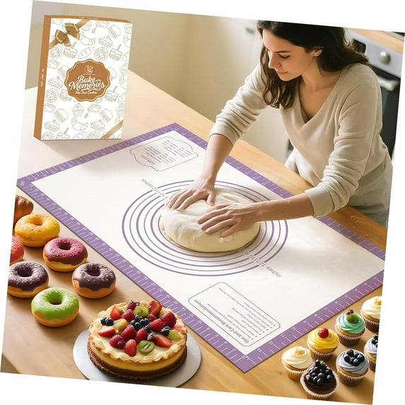 hgudesign Baking Mat, Non-Stick Pastry Mat Sheet for Dough Rolling, Pie ...
