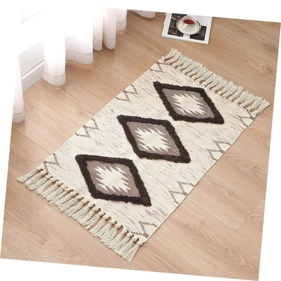 hgudesign Bathroom Rugs 2x3ft Farmhouse Runner Rug, Small Tufted Floor ...