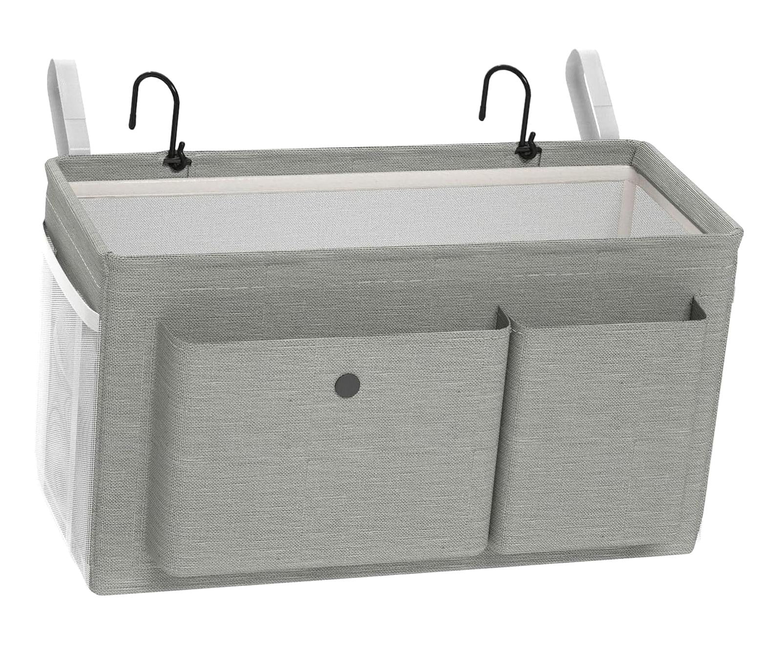 hgudesign Bedside Caddy Organizer with Fixed Straps & Water Bottle ...