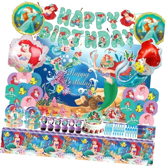 hgudesign Birthday Decorations, Backdrop Tablecloth Banner Hanging ...