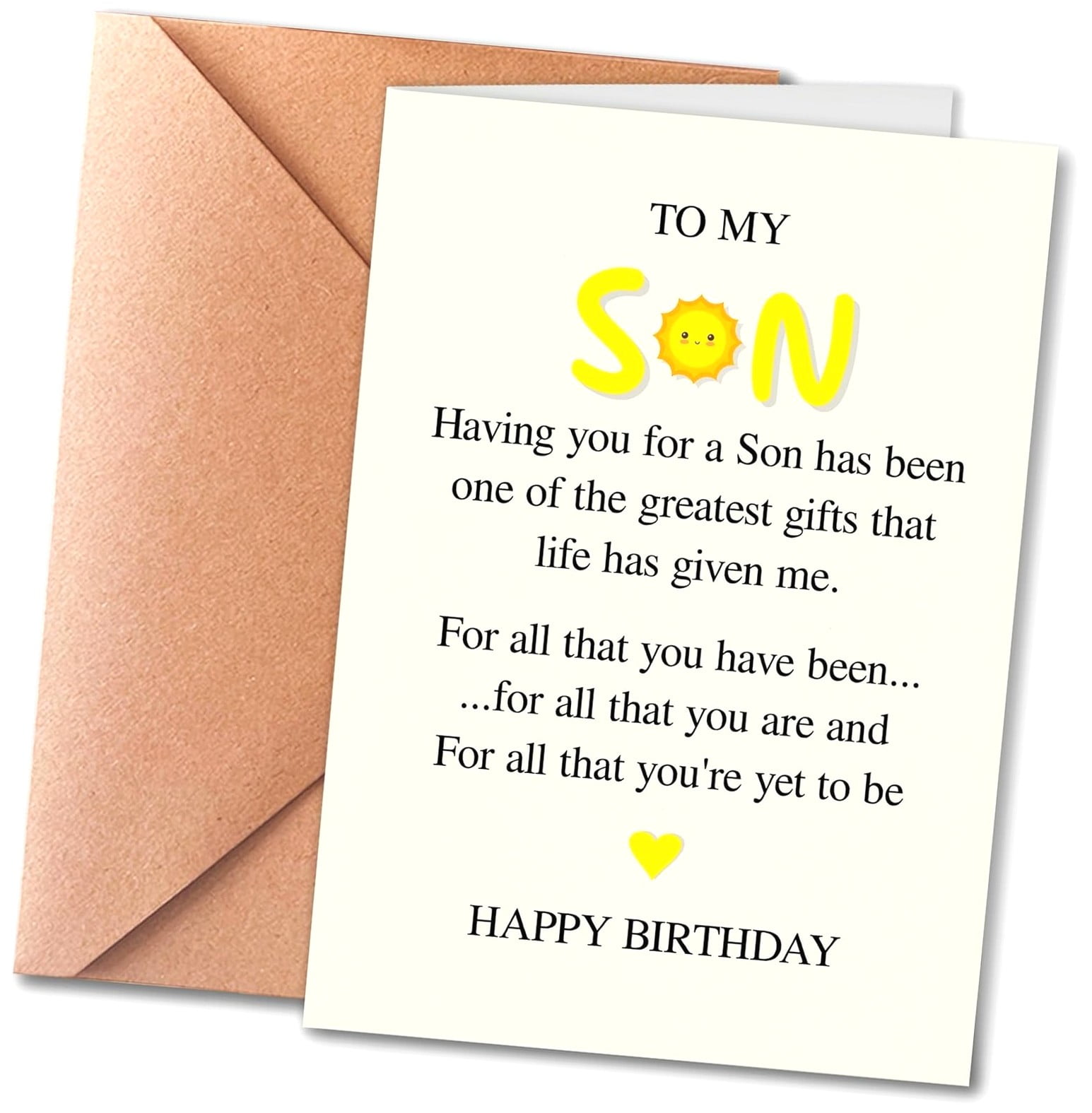 hgudesign Birthday Son Card, Son Birthday Card, Birthday Card for Adult ...