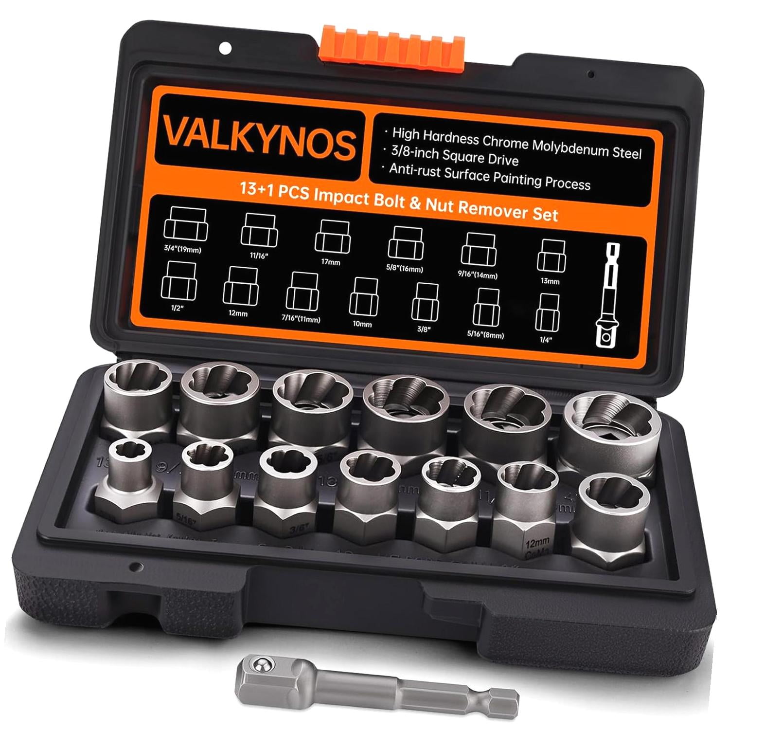 hgudesign Bolt Extractor Kit 13 Pcs, Stripped Bolt Extractor Set ...