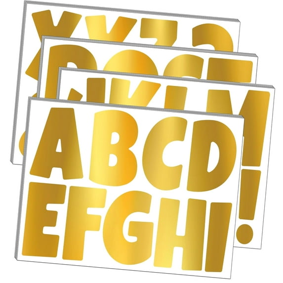 hgudesign Bulletin Letters Set, 20 Pieces 4 Inch Alphabet Cutout ...