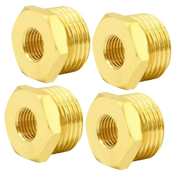 hgudesign Bushing Reducer 1/4" NPT Female × 3/4" GHT Male Thread ...