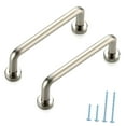 hgudesign Cabinet Pulls – 3 Inch Hole Center, Brushed Nickel, 5 Pack ...