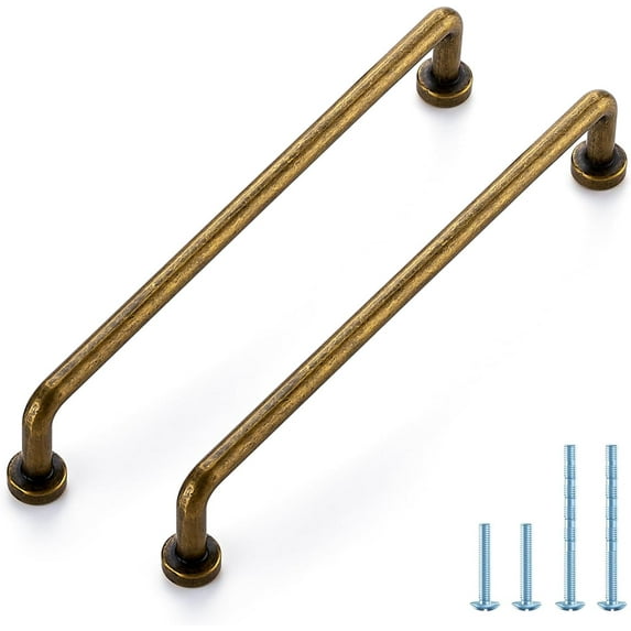 hgudesign Cabinet Pulls – 6-1/4 Inch Hole Center, Matte , 10 Pack, Zinc ...