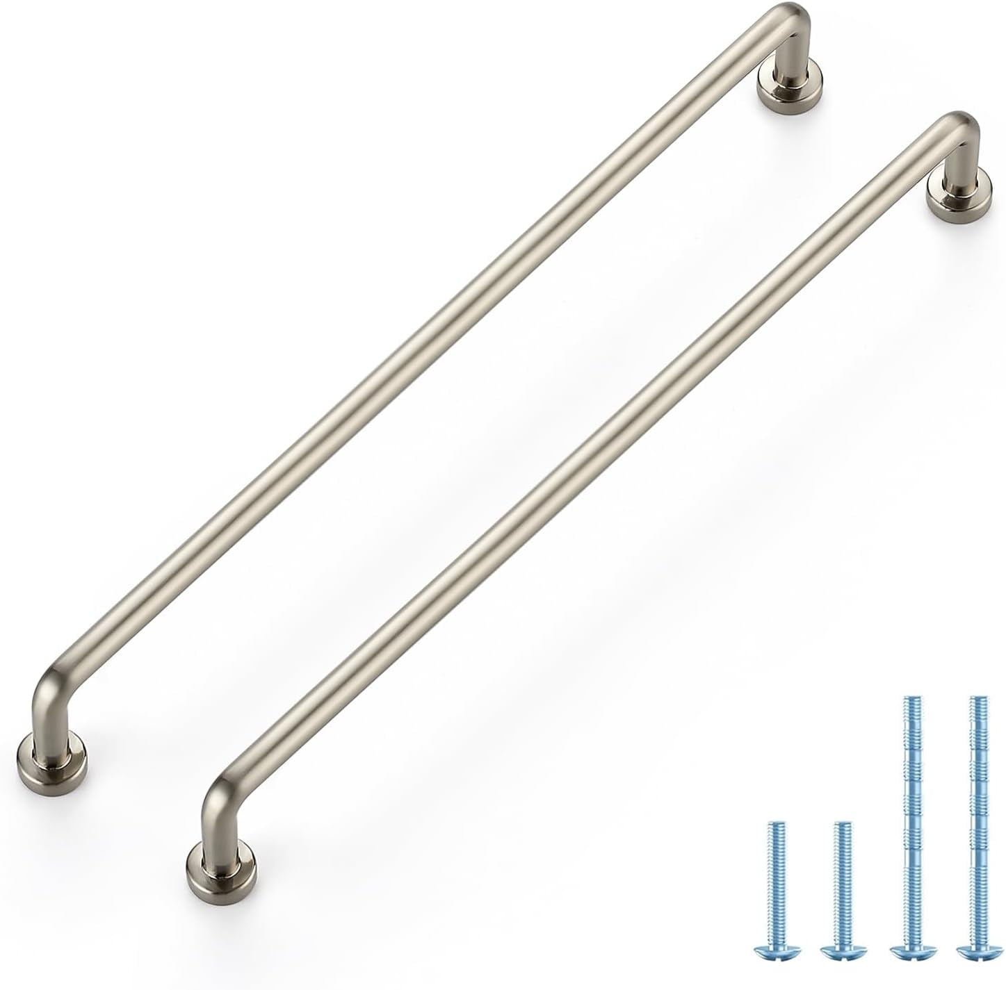 hgudesign Cabinet Pulls – 8-3/4 Inch Hole Center, Brushed Nickel, 2 ...