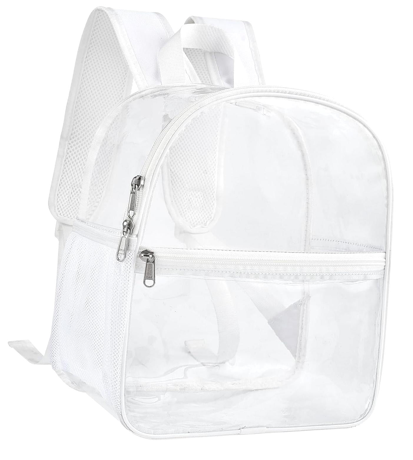 hgudesign Clear Backpack Stadium Approved 12×12×6 with Enhanced and ...