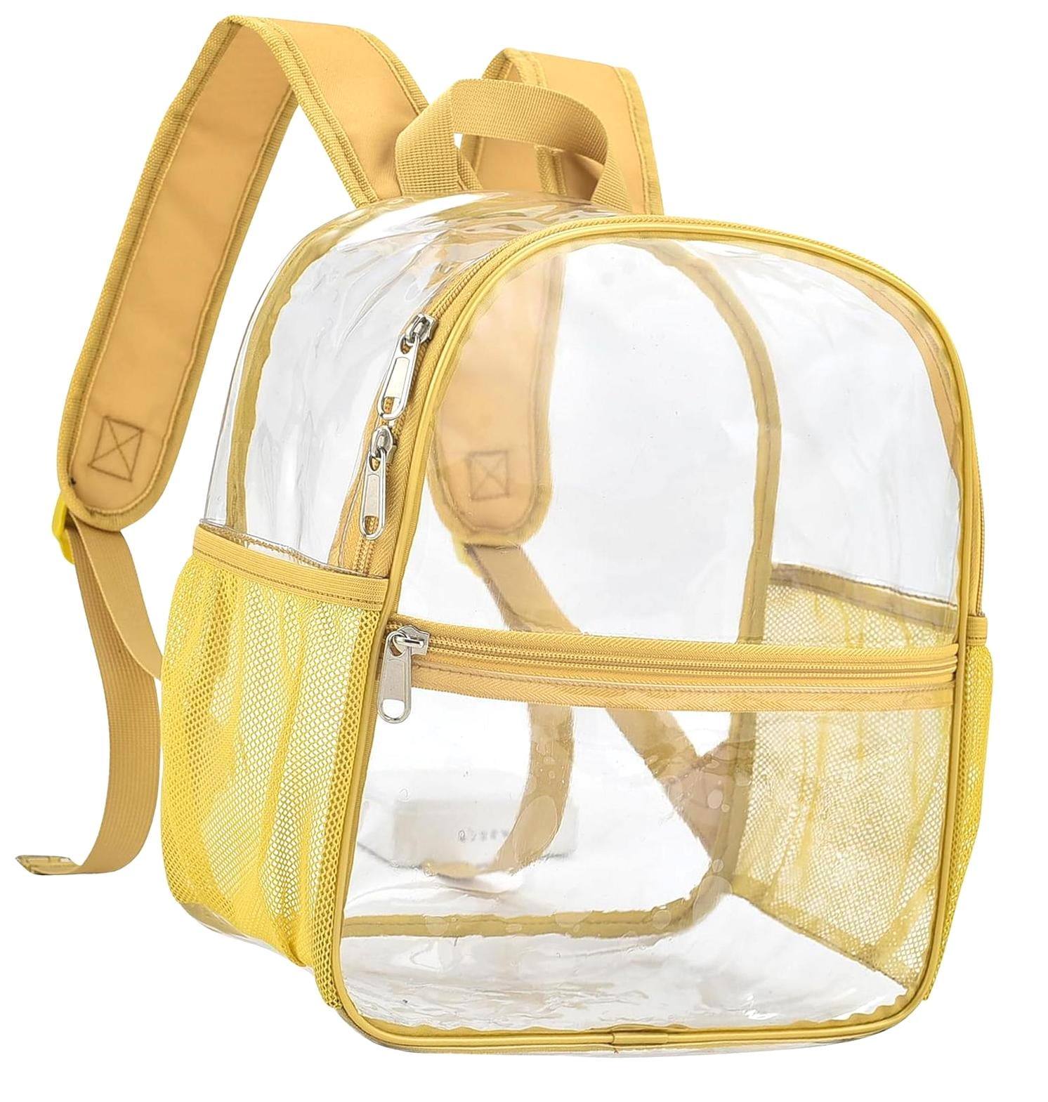hgudesign Clear Stadium Backpack 12x6x12 with Enhanced Straps - Walmart.com
