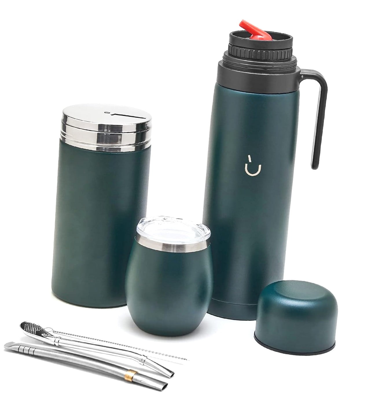 hgudesign Complete Yerba Mate Set - Mate Gourd, Thermal Flask, Yerba ...