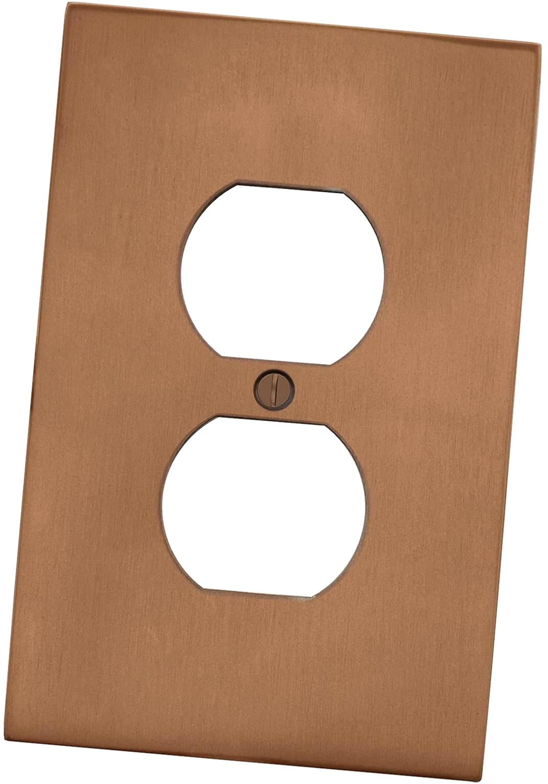 hgudesign Copper Outlet Wall Plate | 1 Duplex | 2.80" w * 4.60" h ...