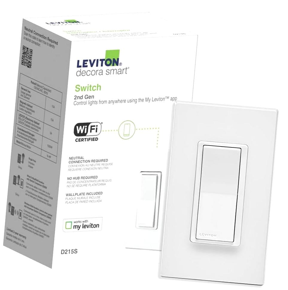 hgudesign Decora Smart Switch, Wi- 2nd Generation, Requires Neutral ...