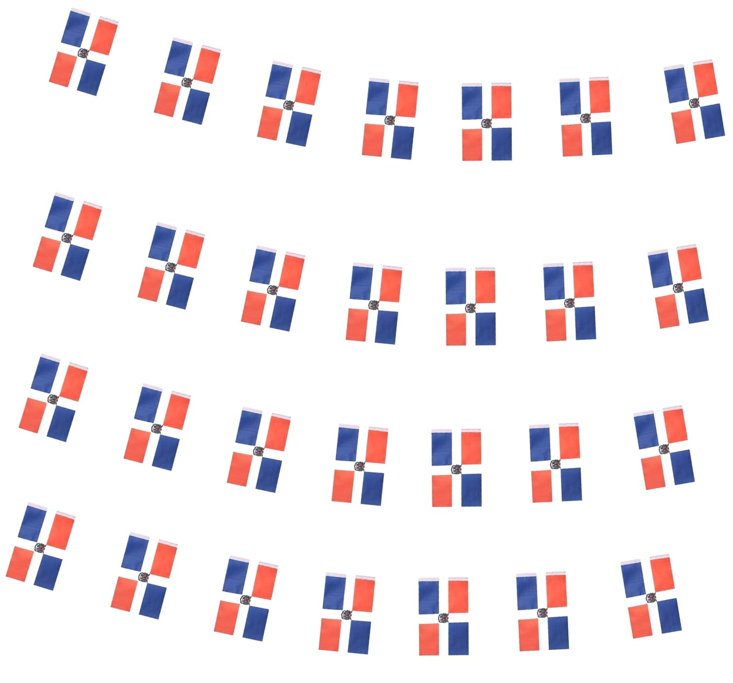 hgudesign Dominica Flags Dominican Small Pennant String Banner Festival ...