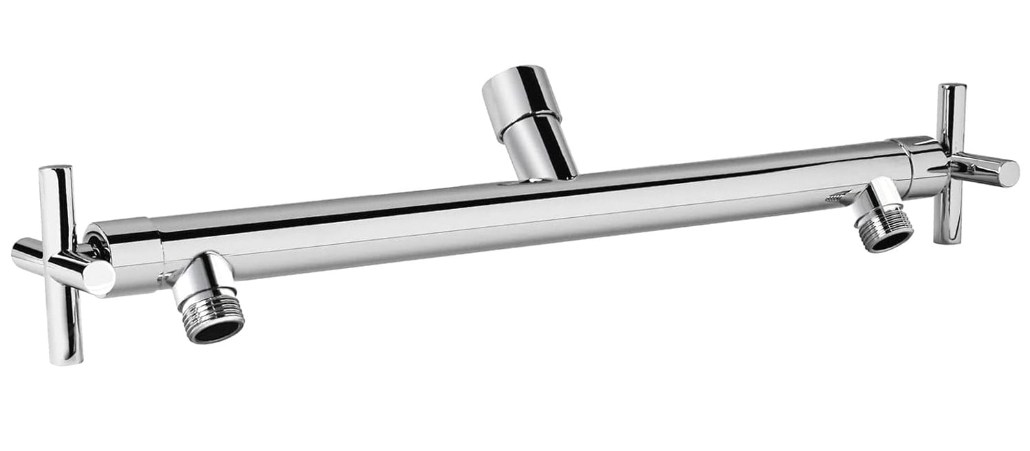 hgudesign Double Outlet Shower Manifold with Shut Off, Suitable for ...