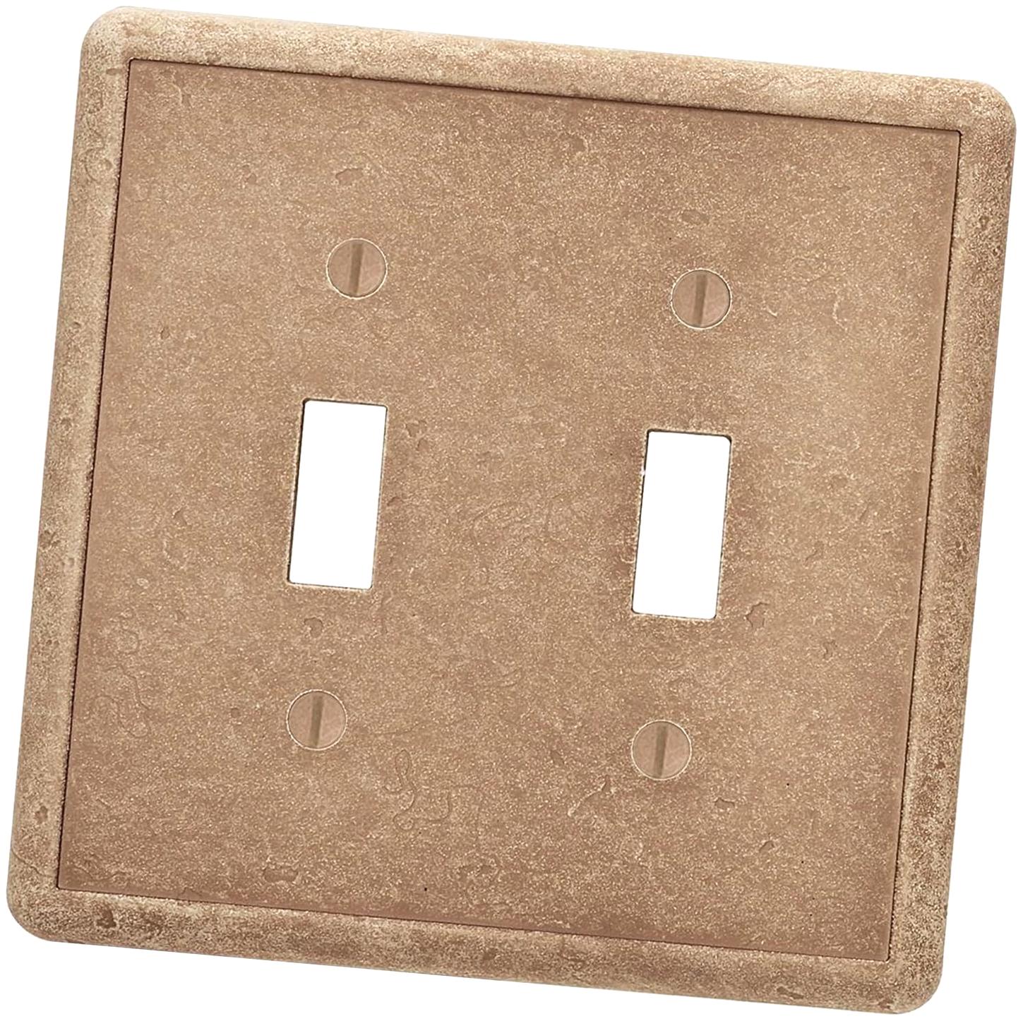 hgudesign Double Toggle Light Switch Cover, 2-Gang Standard Size Wall ...