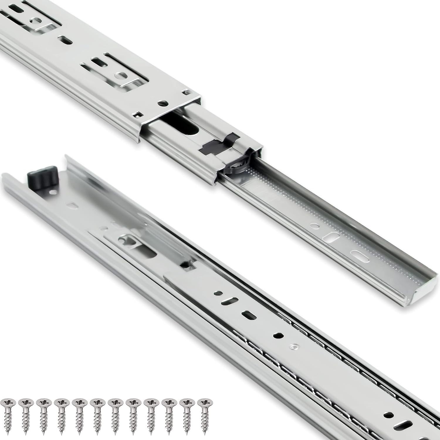 hgudesign Drawer Slides (6 Pairs, 20 Inch 500mm) Full Extension Side ...