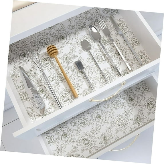 hgudesign Drawer and Liner for Kitchen Cabinets, Non-Adhesive Cabinets ...