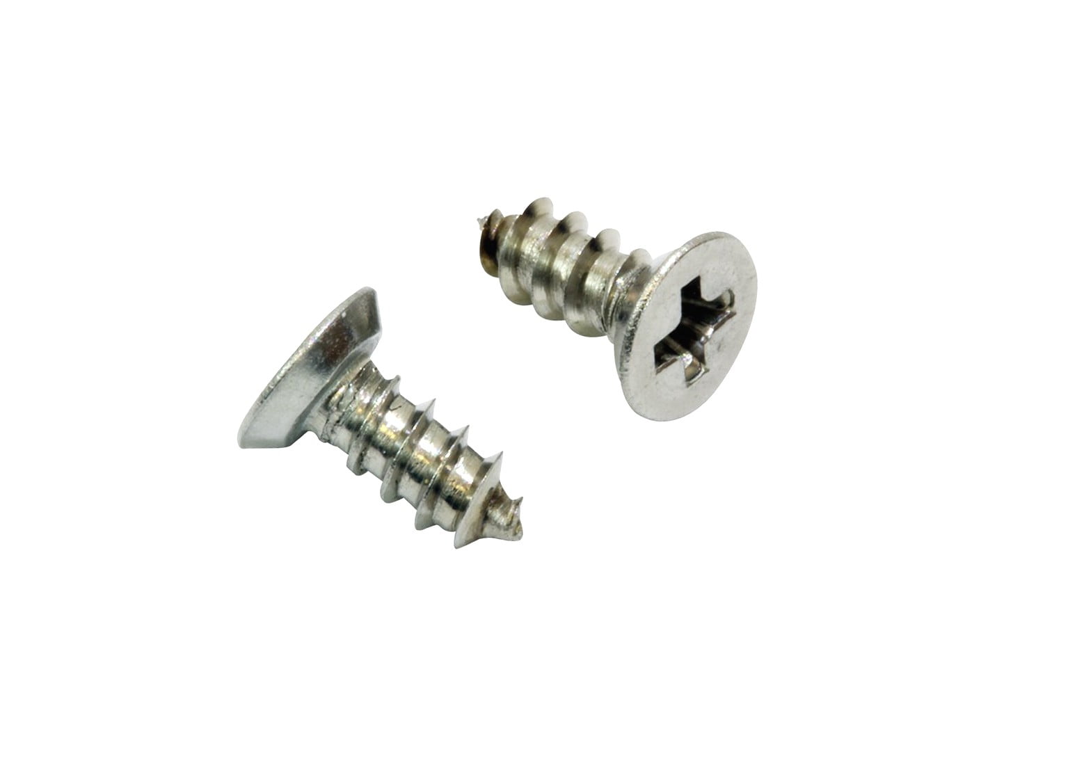 hgudesign Dropper #4 3/8" Steel Flat Wood Screw, (100 pieces), 18-8 ...