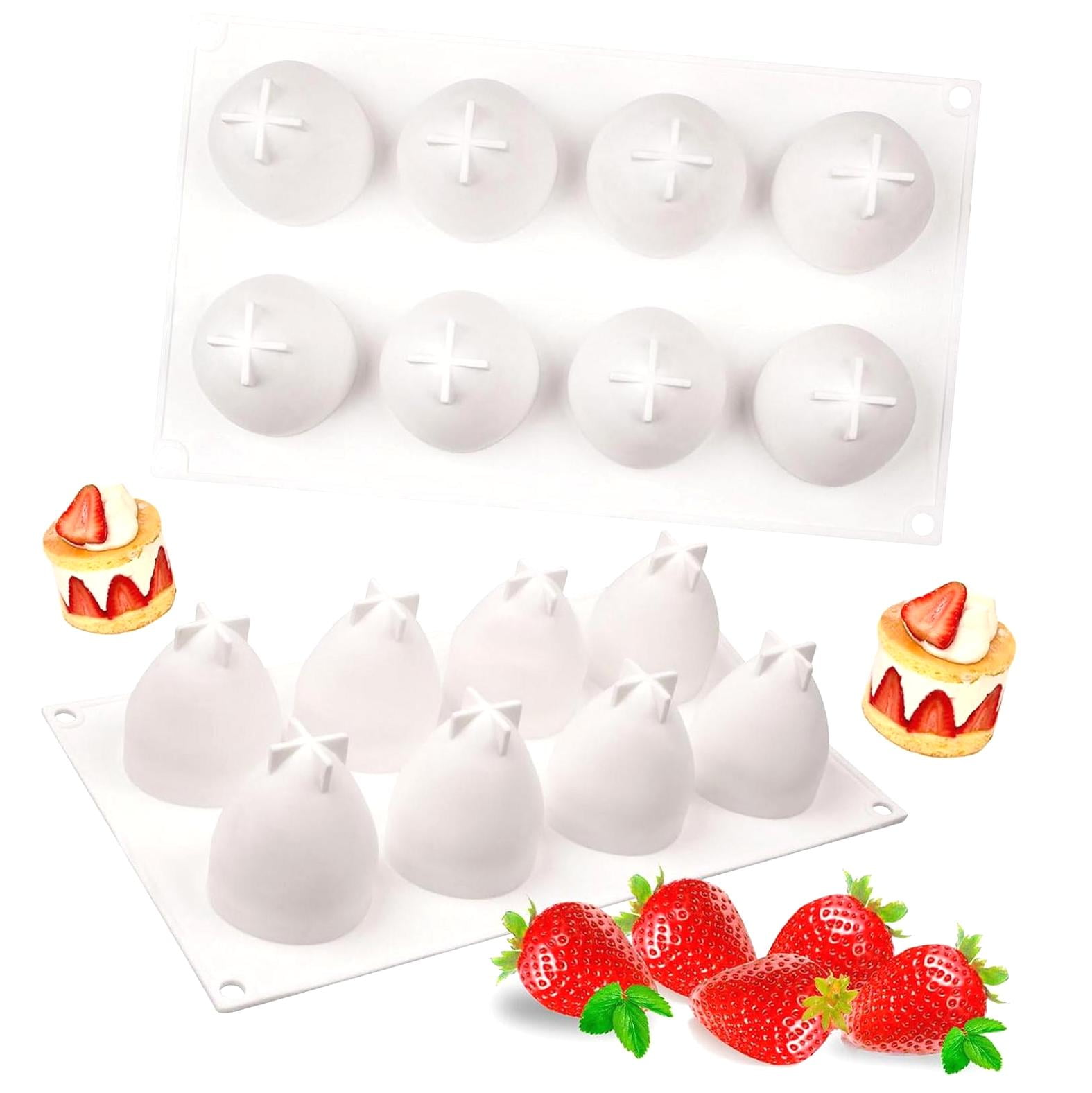 hgudesign Ellipse Puff Silicone Molds, 3D Silicone Pastry Molds, Eclair ...