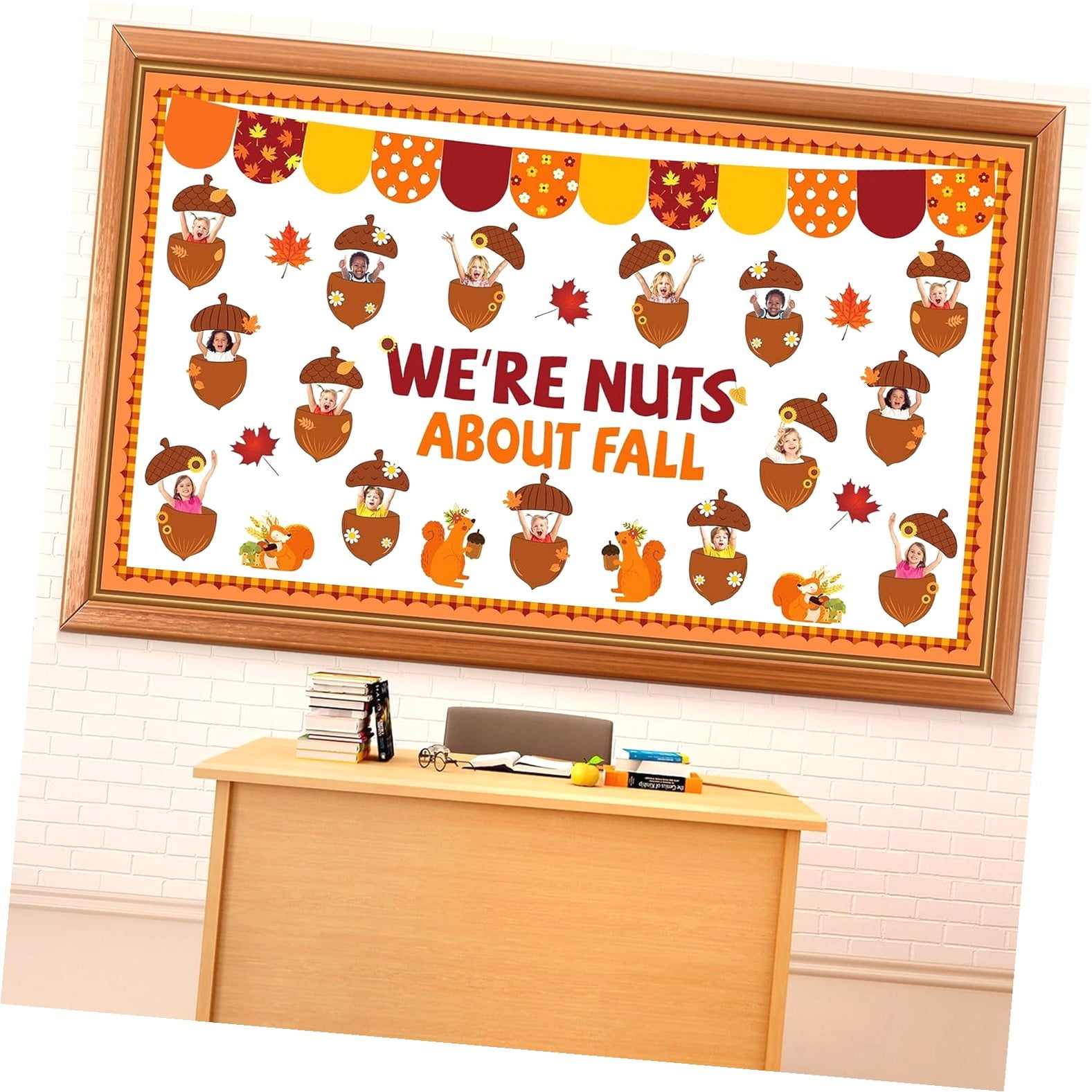 hgudesign Fall Acorn Bulletin Set We' Nuts About Fall Classroom ...