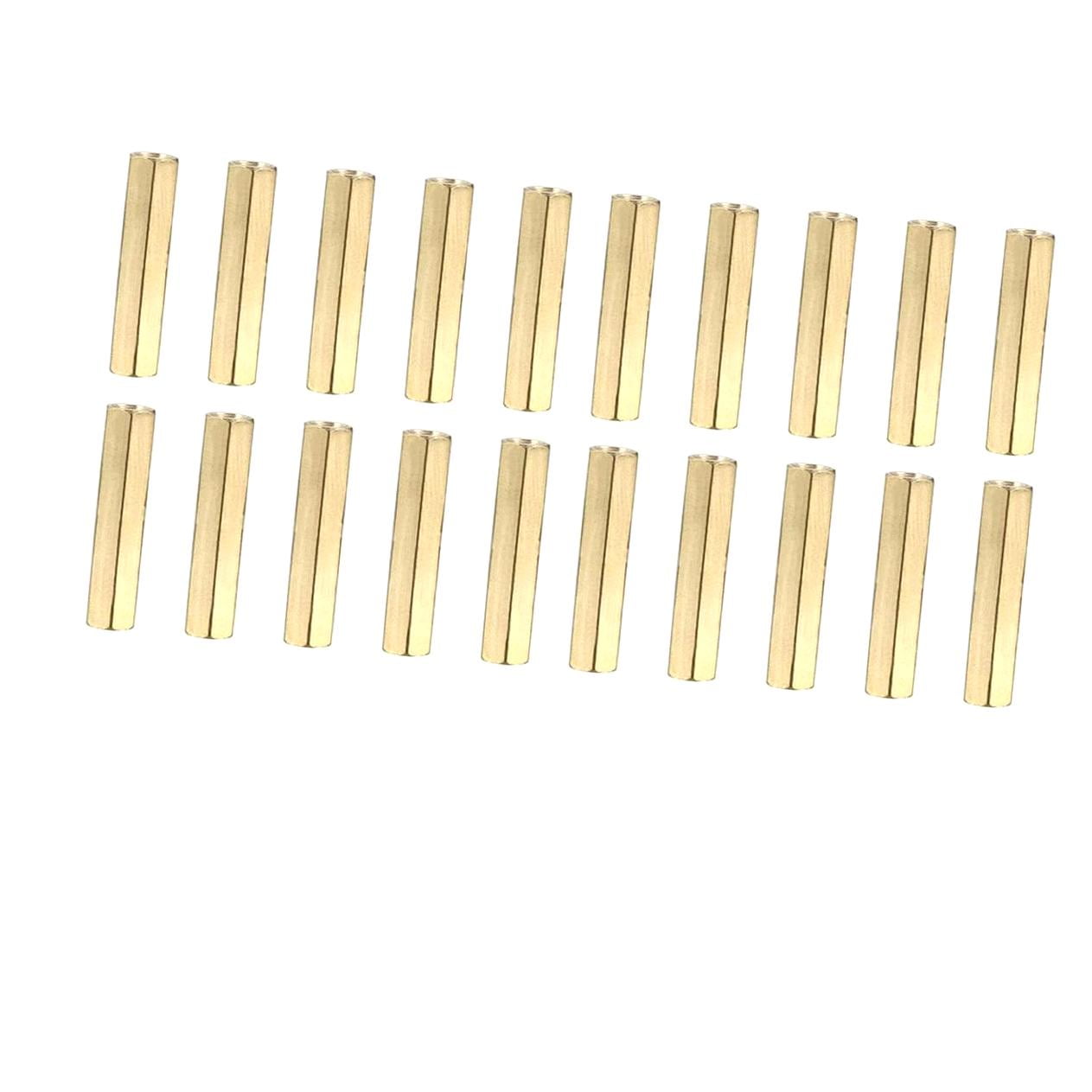 hgudesign Female to Female Thread Spacer Screws Hex Standoff M3 x 25mm ...