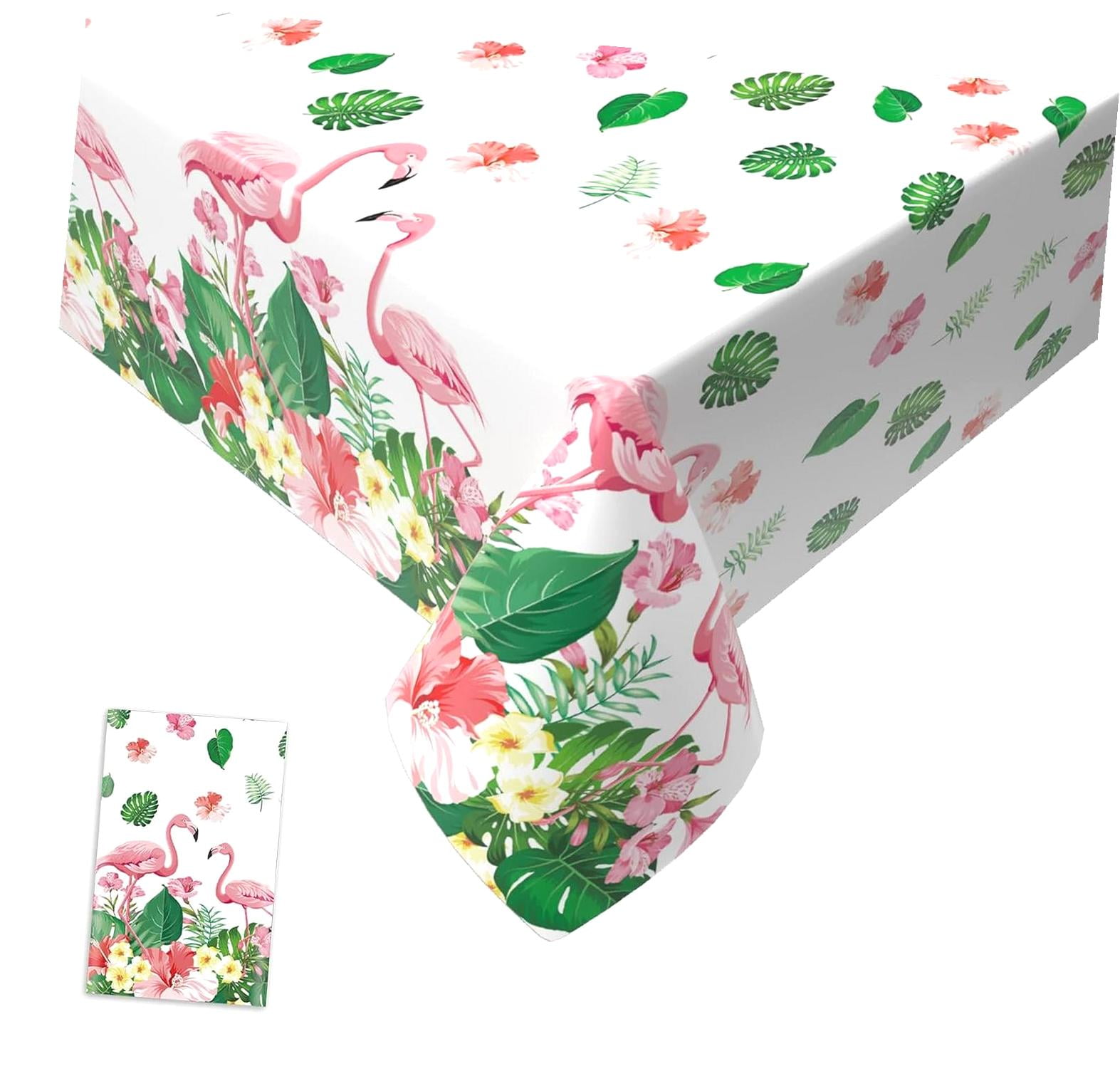 hgudesign Flamingo Tablecloth, Hawaii Flamingo Table Cloth Rectangle ...