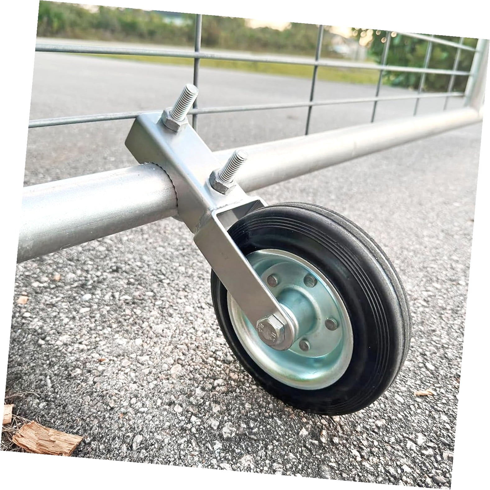 hgudesign Gate Wheels for Metal Tube Gate with 1-5/8" to 2" Gate , 6-1/ ...