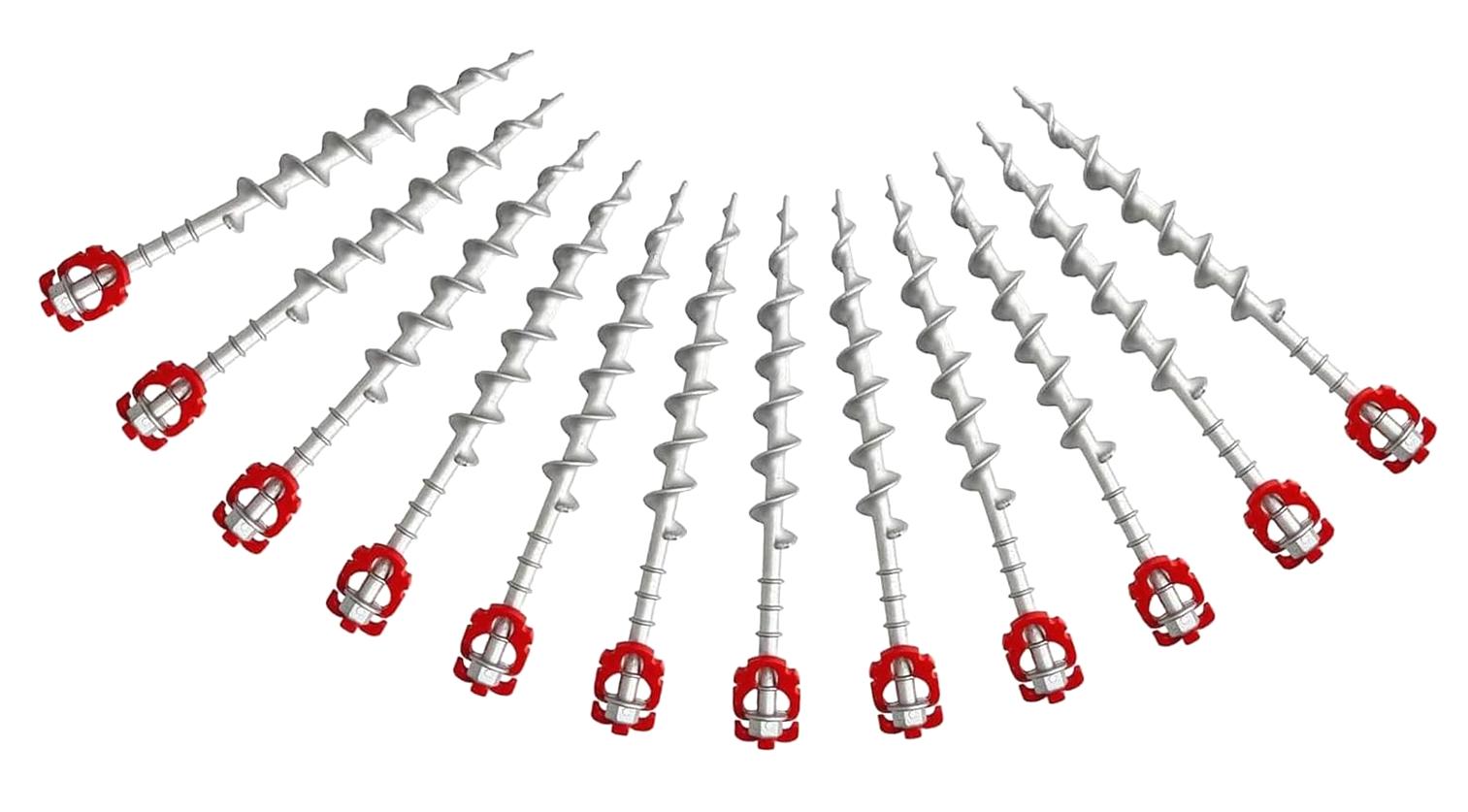 hgudesign Ground Anchors Aluminum Tent Stakes Tent Anchors for Swing ...