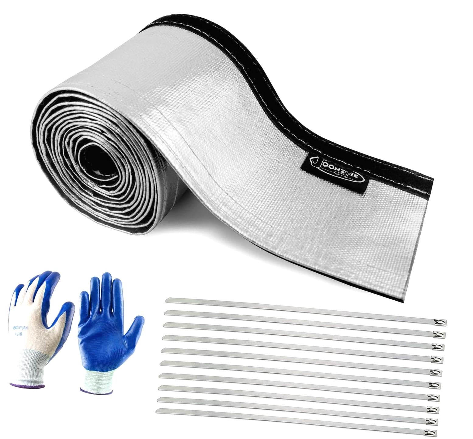 hgudesign Heat Protection Sleeve Aluminized Silver Cover 1" Inner ...