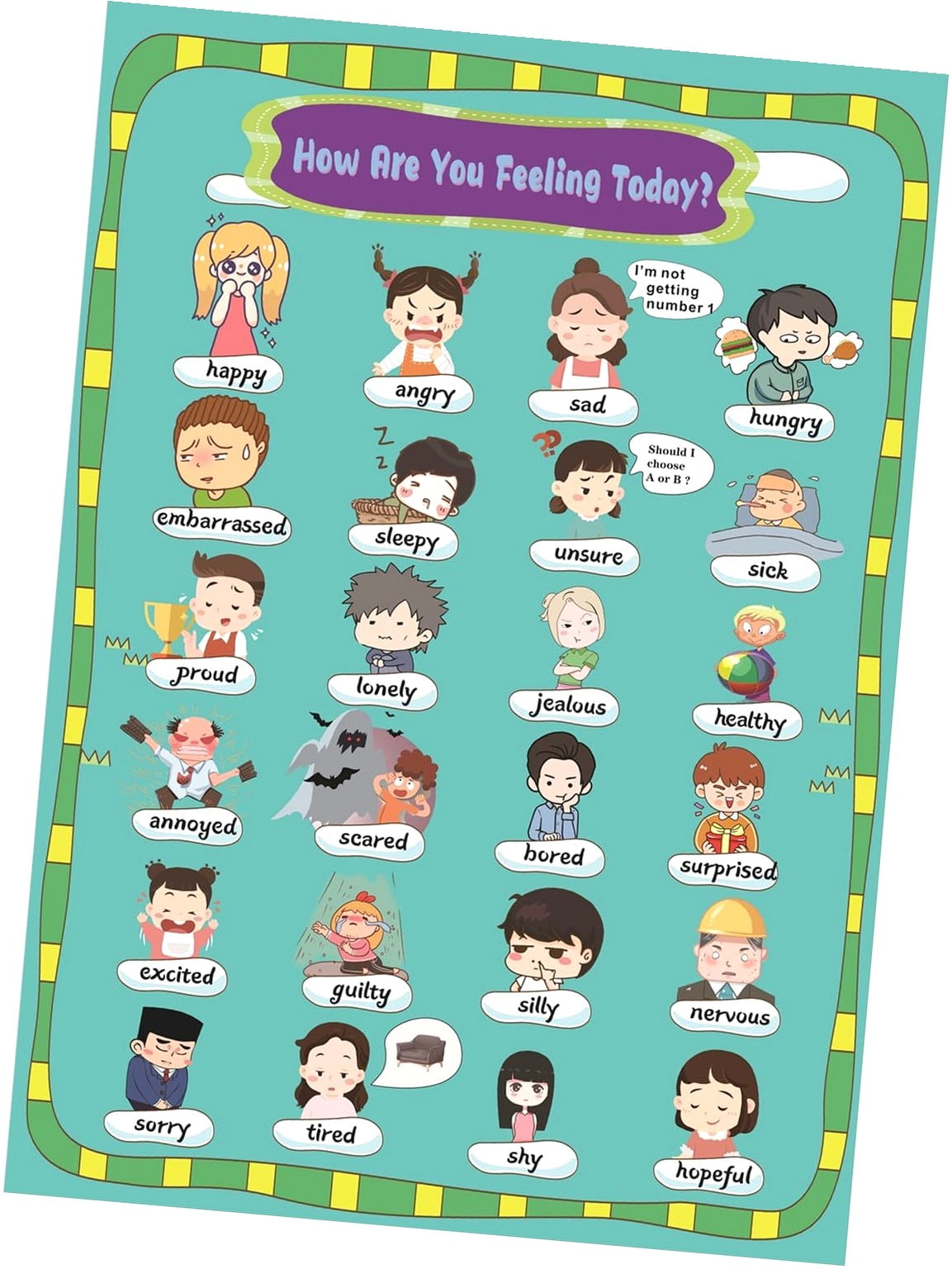 hgudesign How Are You Feeling Today? Preschool Feeling Posters for ...