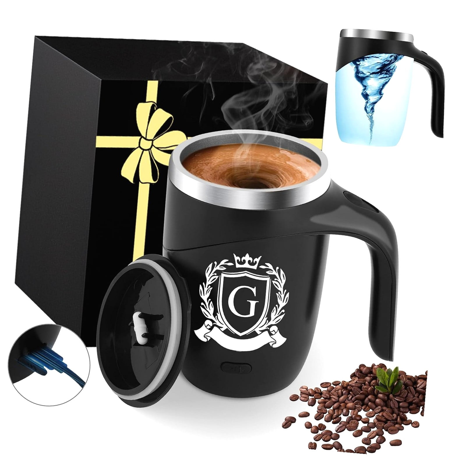 hgudesign Initial Stirring Travel Initial Cup Guy Male Friend Close r ...