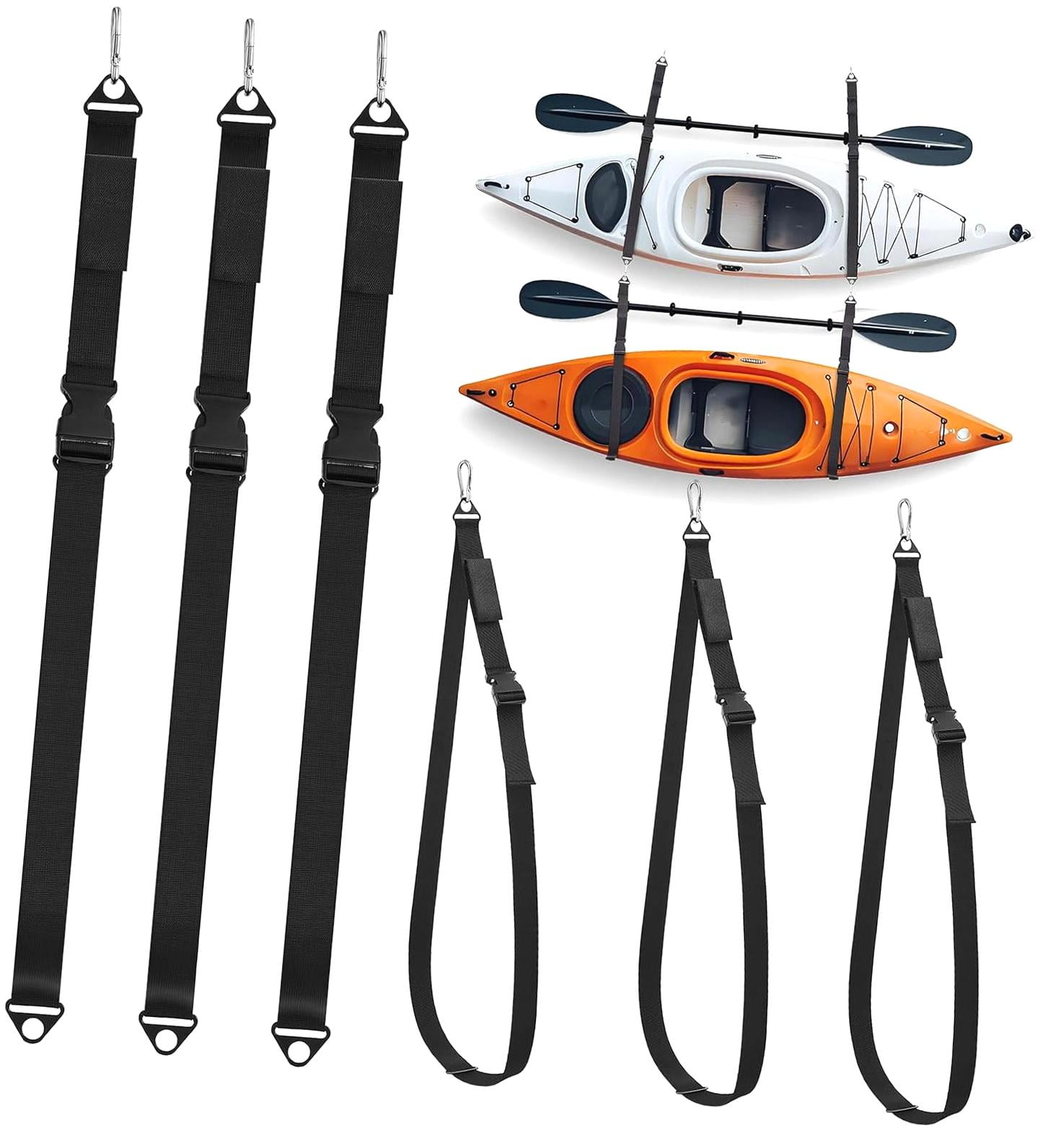 hgudesign Kayak Storage Hanging Straps 1.5 Inch Wide Adjustable Nylon ...
