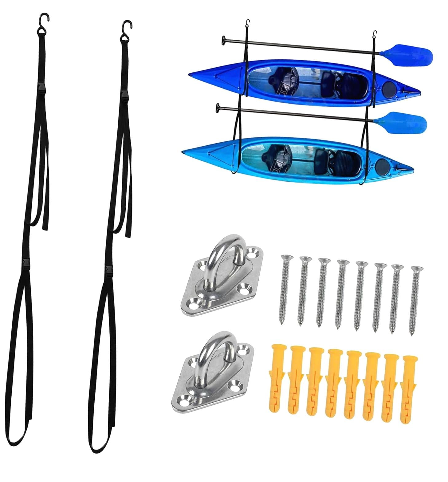 hgudesign Kayak Storage from Wall or Ceiling Holds,Adjustable Double ...