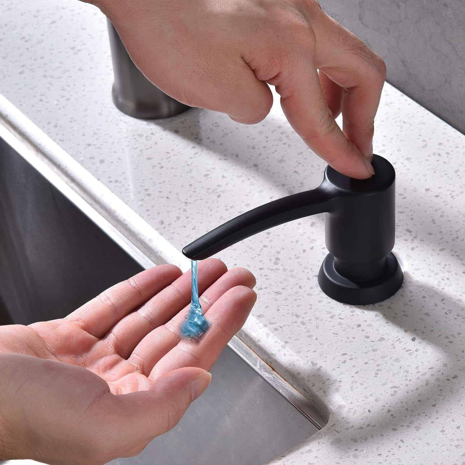 hgudesign Kitchen Sink Dispenser, Built in Dispenser Kitchen Countertop ...