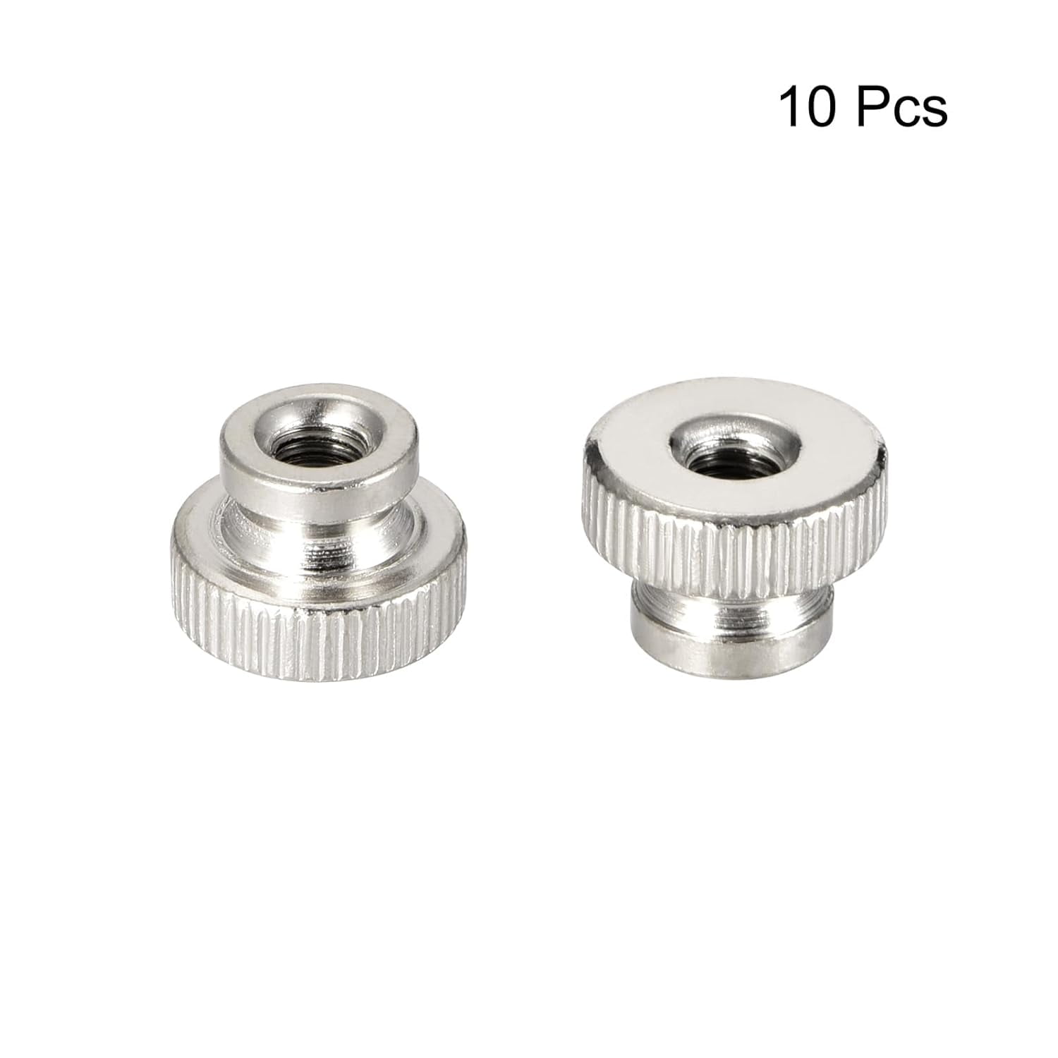 hgudesign Knurled Thumb Nuts, 10 Pieces M8x1.25mm Iron Round Knobs ...