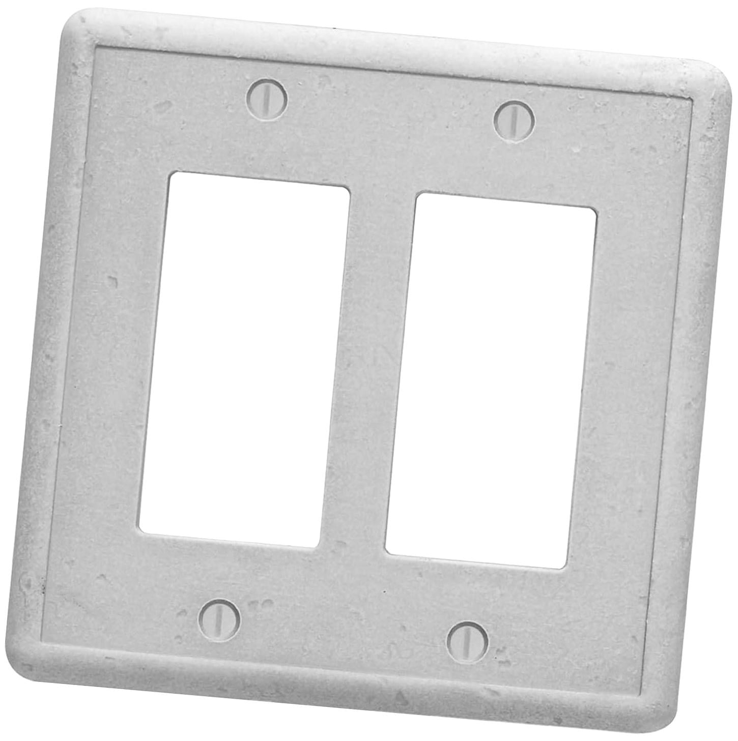 hgudesign Light Switch Plates, Dual Rocker Wall Covers for Electrical ...