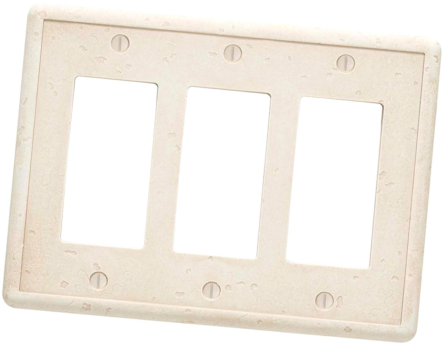 hgudesign Light Switch Plates, Triple Rocker Wall Covers for Electrical ...