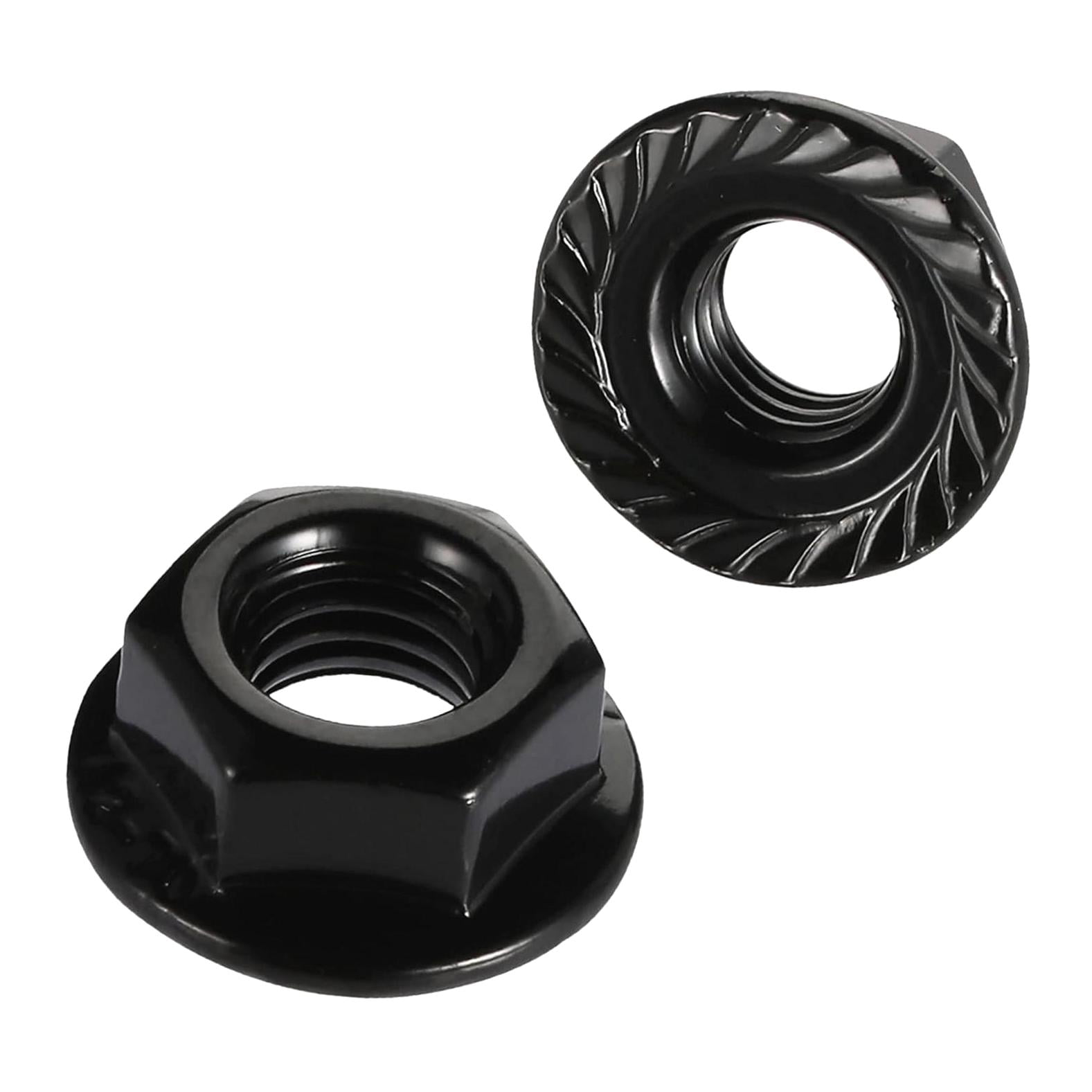 hgudesign M10 Serrated Flange Nuts Flanged Locknuts, Steel 18-8 (304 ...
