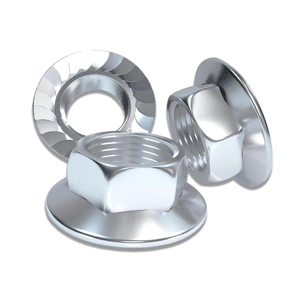 hgudesign M12x1.75 316 Flange Nut Stainless Steel and Galvanized Nut ...