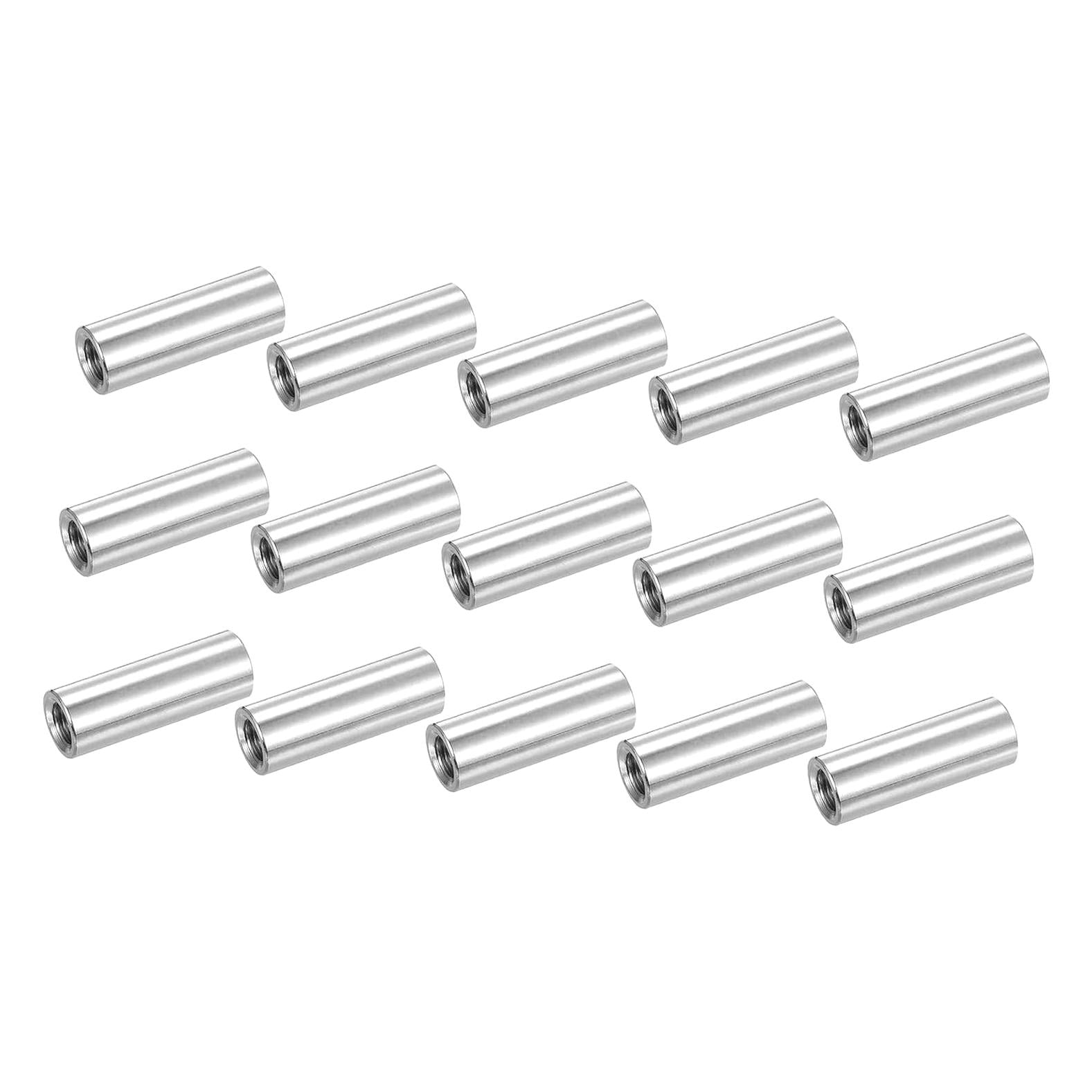 hgudesign M12x1.75mm Round Coupling Nuts, 15 Pcs 304 Stainless Steel ...