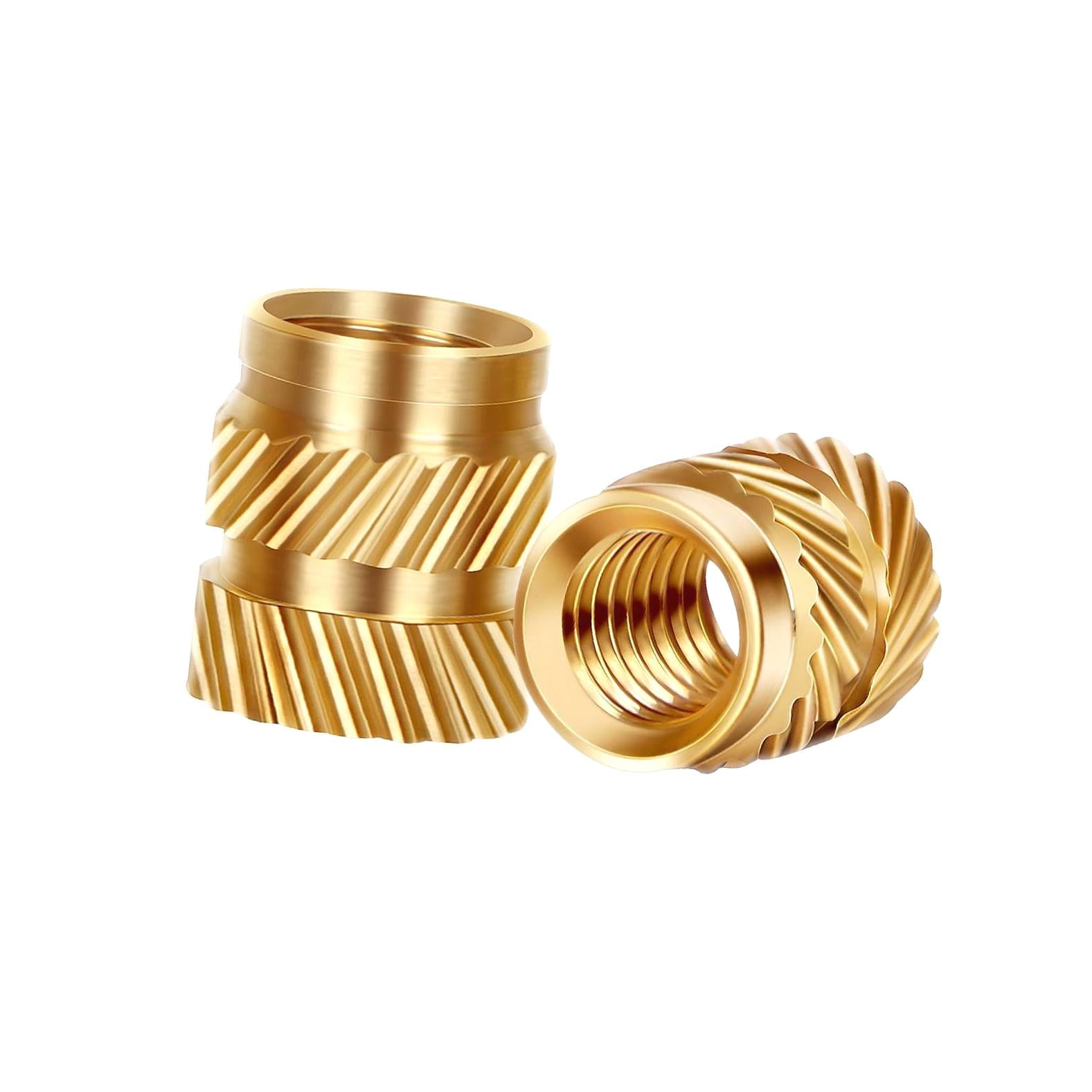 hgudesign M2 x 2mm Length x 3.2mm Outer Diameter Threaded Inserts, 100 ...