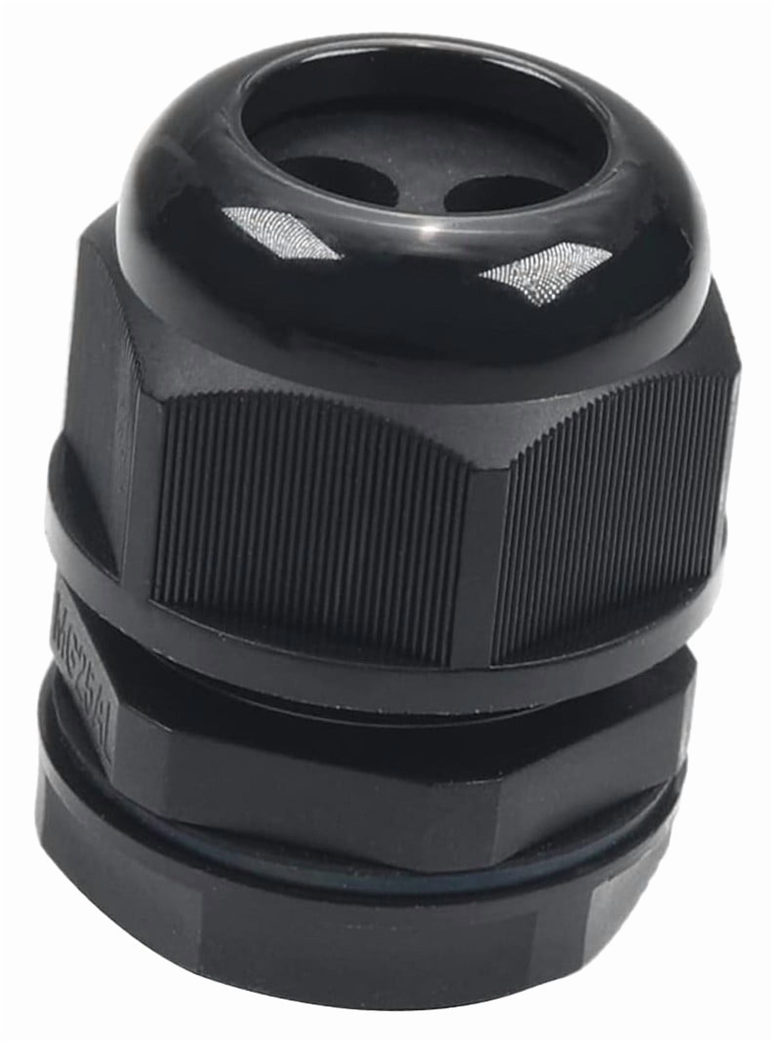 hgudesign M25 Cable Gland 2 Holes Nylon Cable Glands IP68 Joint Locknut ...