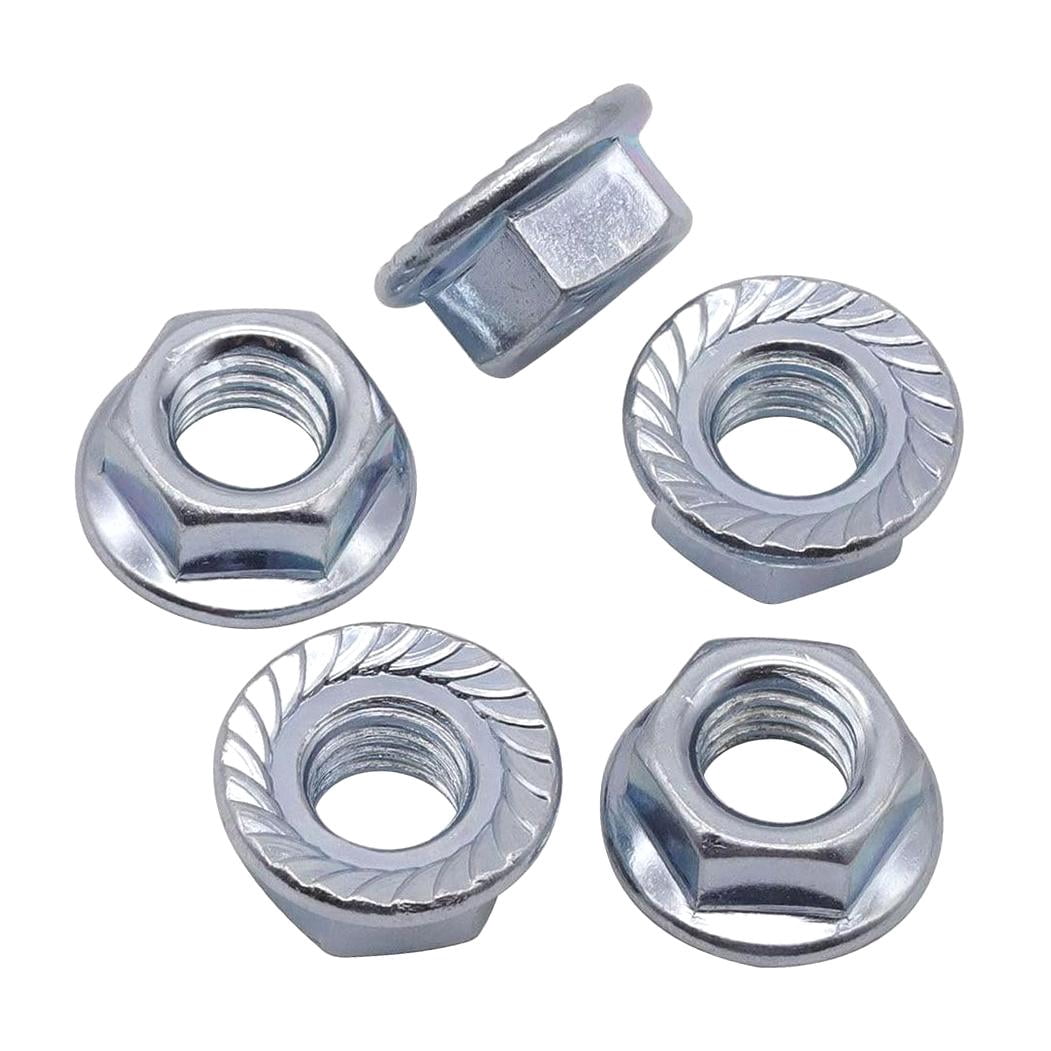 hgudesign M3-0.5 Serrated Flange Washer Hex Nuts DIN 6923, Hexagonal ...
