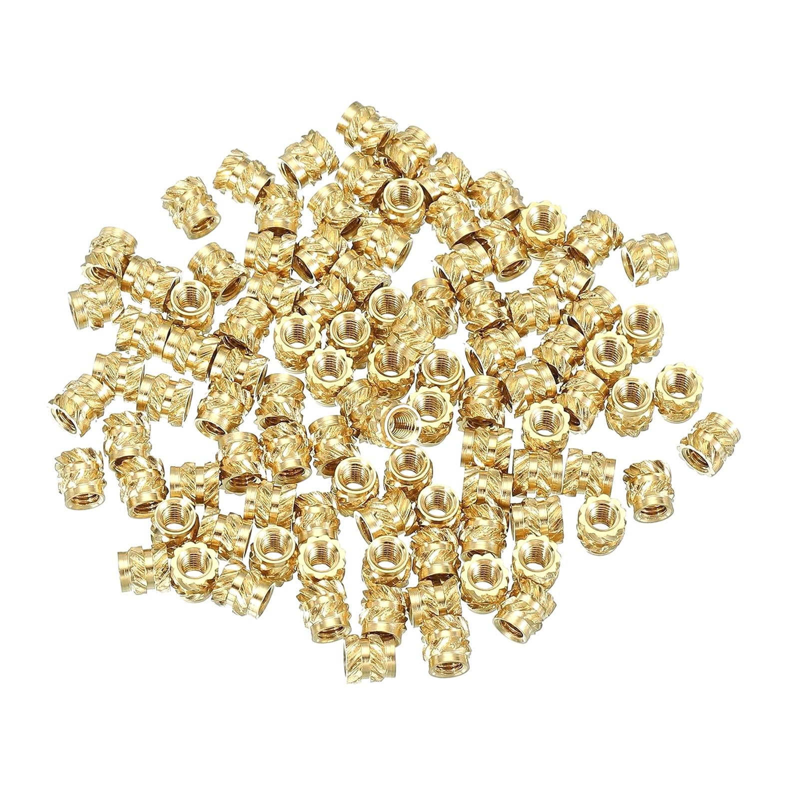 hgudesign M3 Threaded Inserts M3x5x5mm, 100 Pieces Heat Set Insert ...