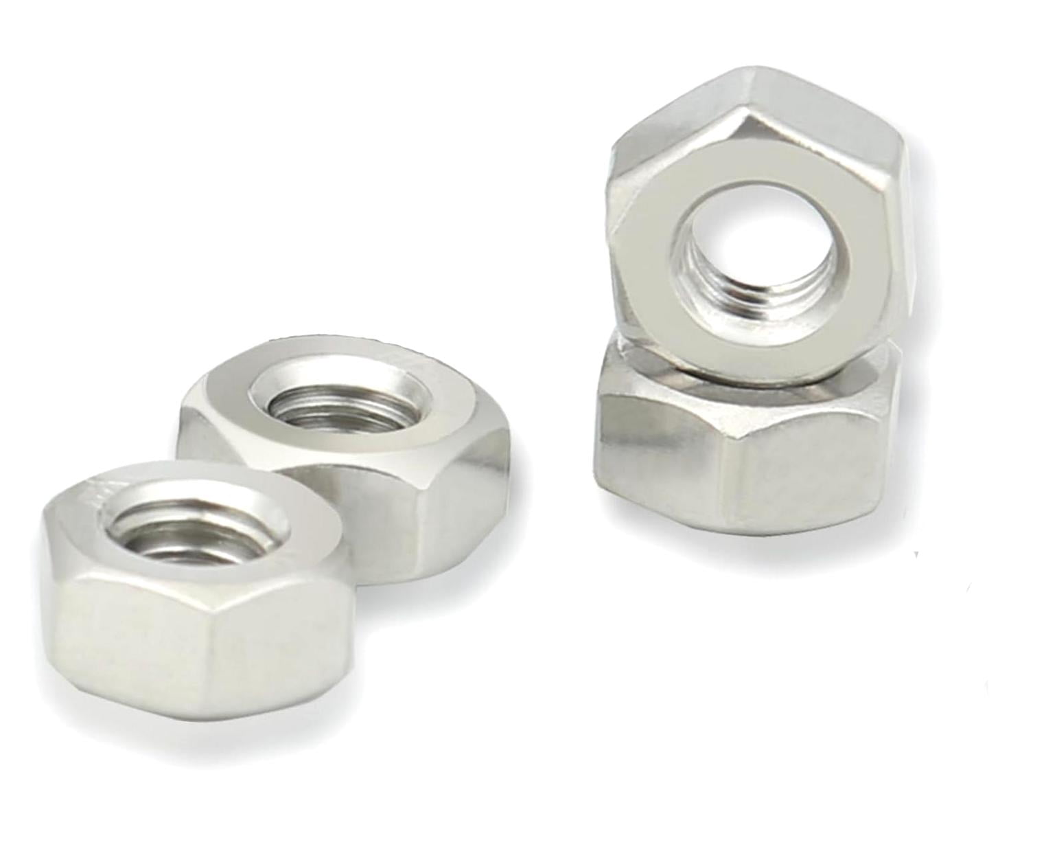 hgudesign M6-1.0 Hex Nuts, 70pcs 304 Stainless Steel Metric Nuts ...