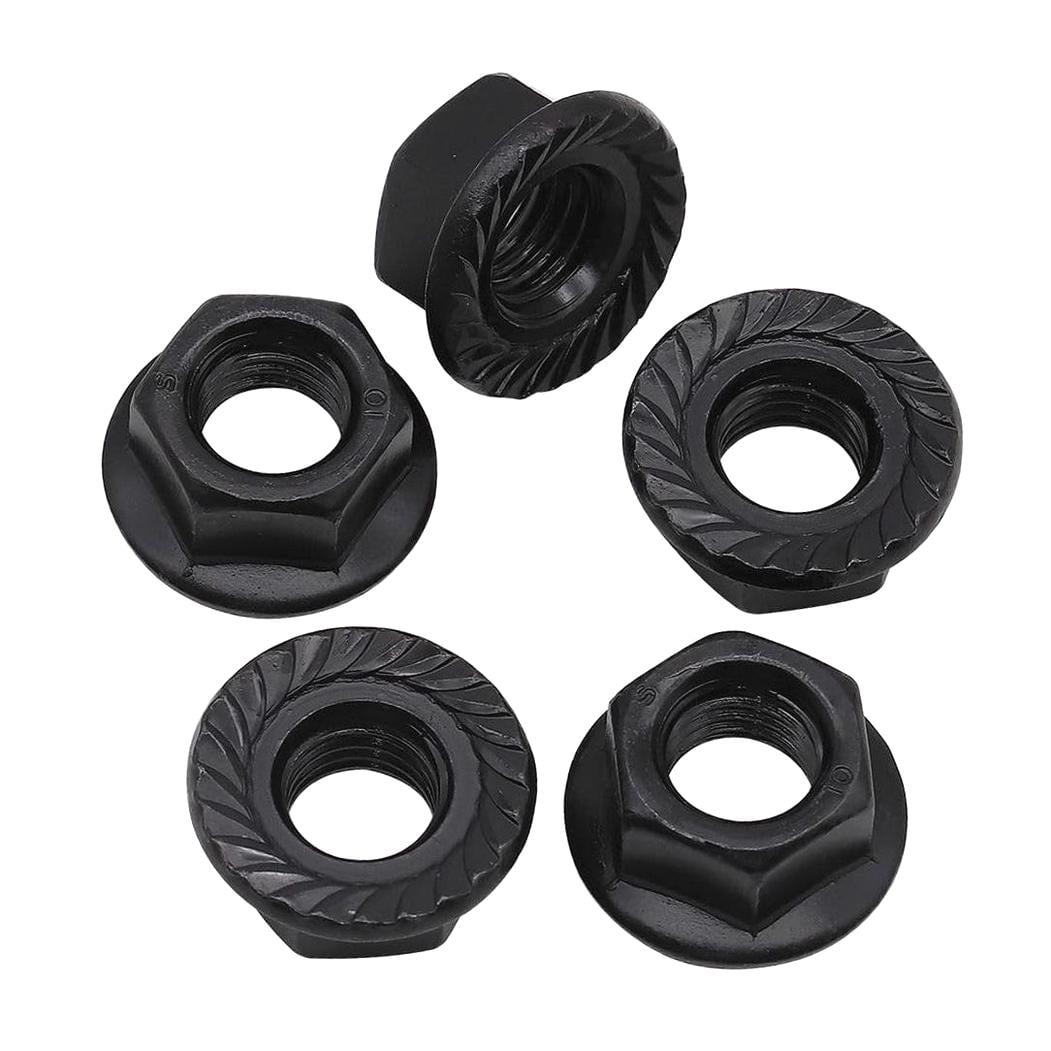 hgudesign M6-1.0 Serrated Flange Washer Hex Nuts DIN 6923, Hexagonal ...