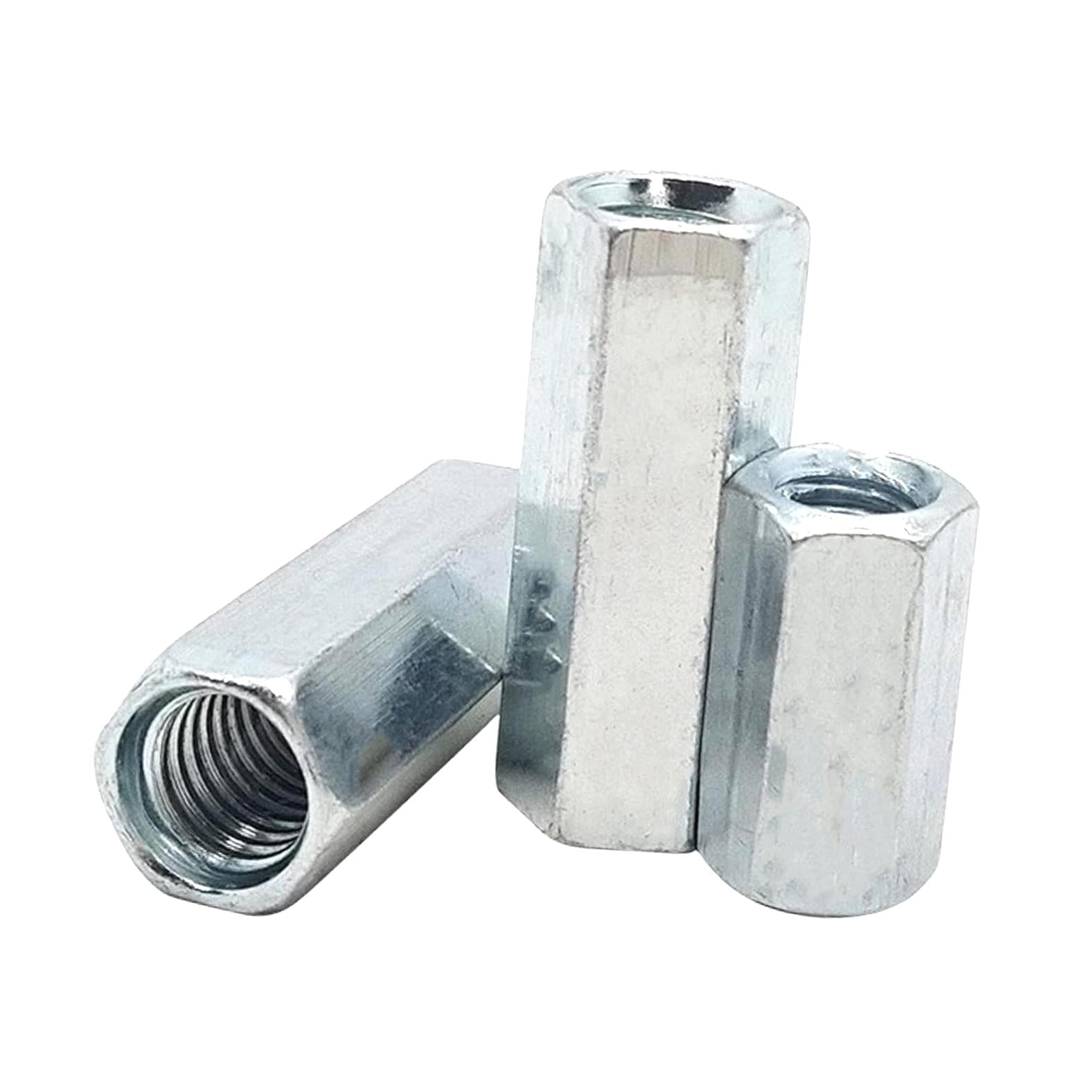 hgudesign M8 X 1.25 x 50mm Long Rod Metric Hex Coupling Nut, Zinc ...