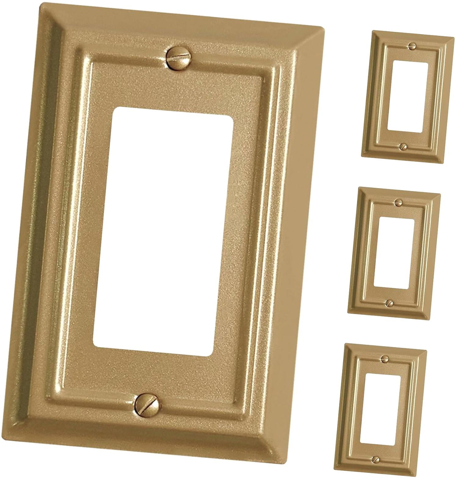 hgudesign Metal Electrical Outlet Covers, Light Switch Cover Wall ...