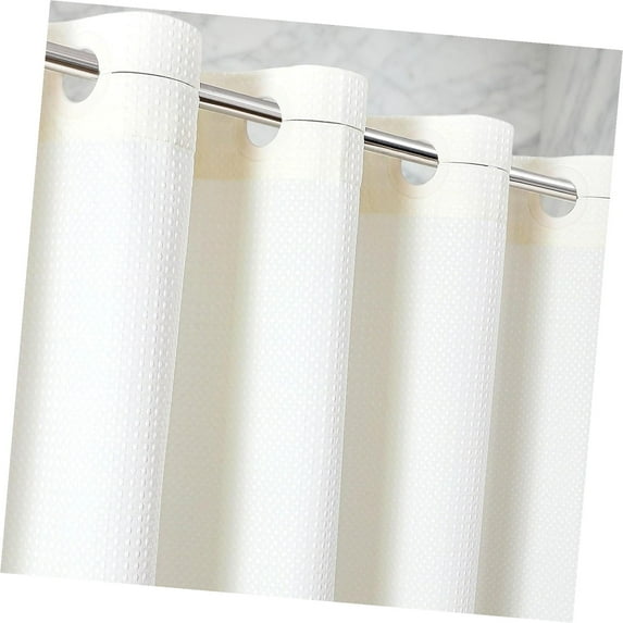 hgudesign No Waffle Shower Curtain, 260GSM , with 10 Split Grommets ...