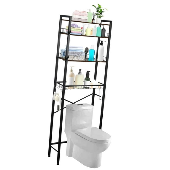 hgudesign Over The Toilet , 4 Tier Freestanding Saver Bathroom ...